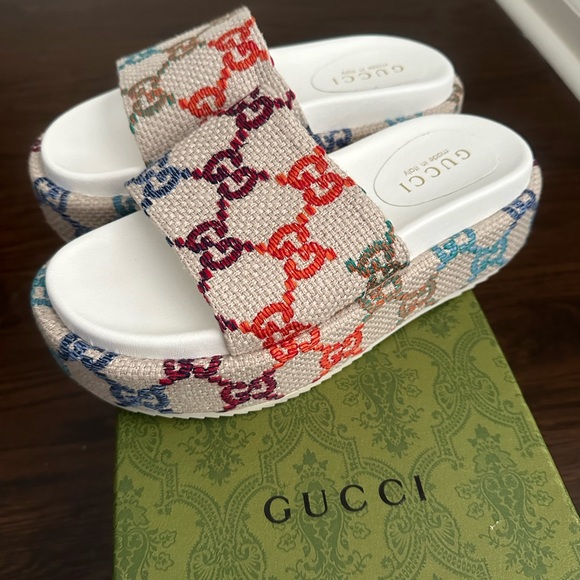 Shoes | Gucci Angelina Platform Slide | Poshmark